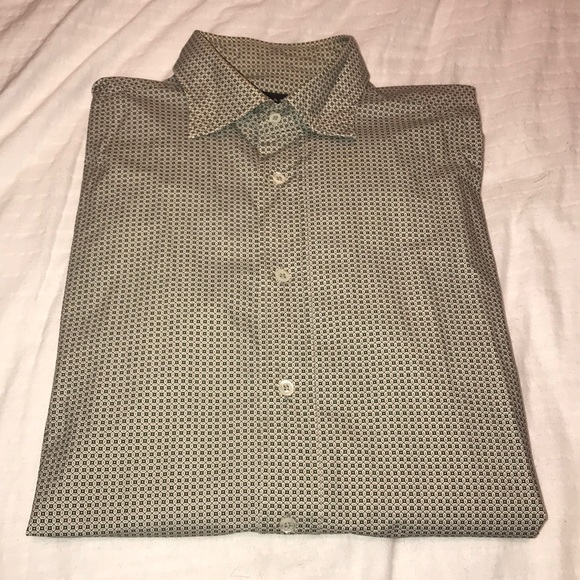 coast | Shirts | Mens Green And Cream Button Up Shirt | Poshmark